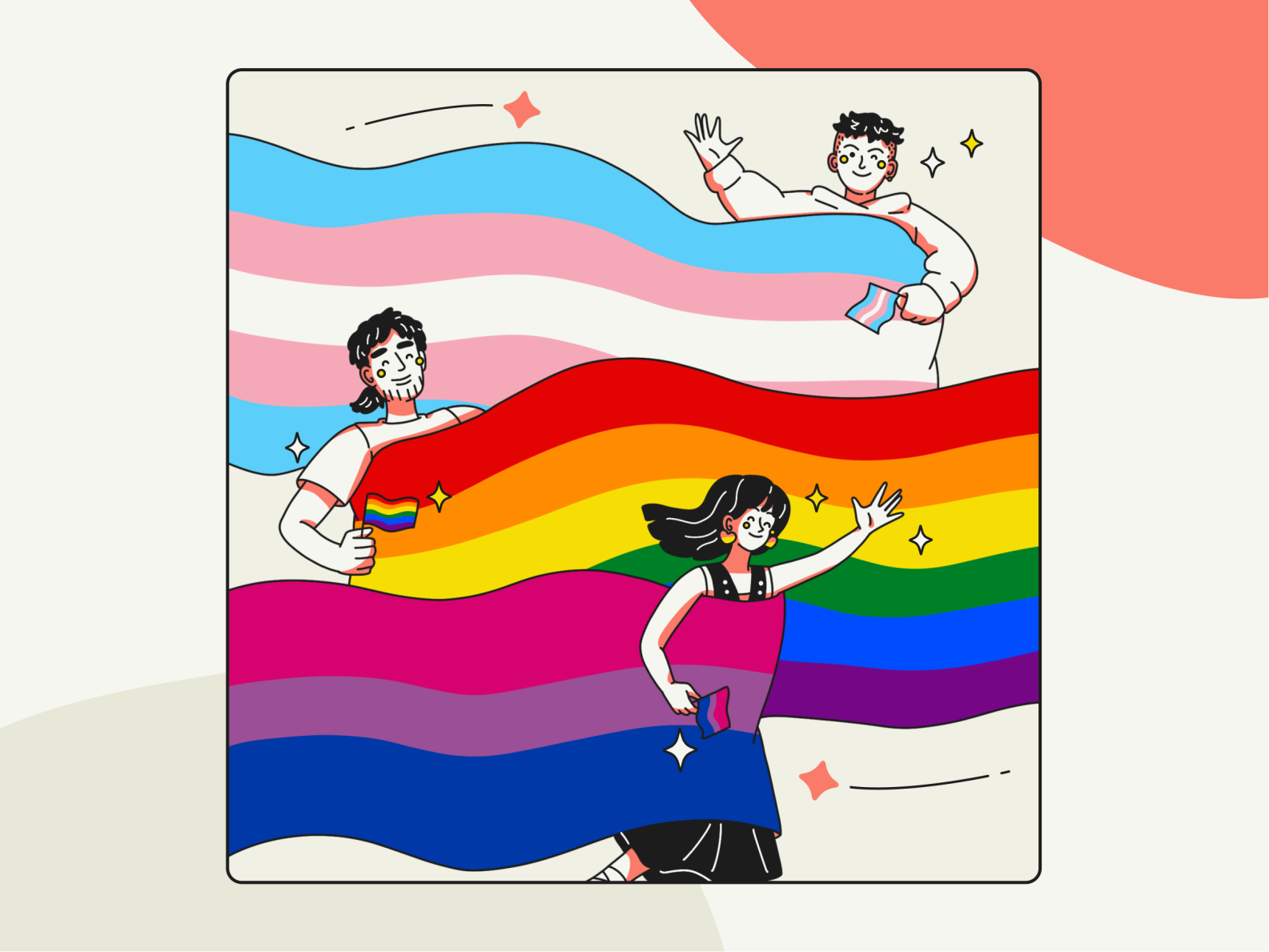 Illustration - Pride by Richan Li for String and Key on Dribbble