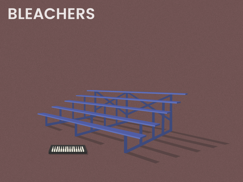 Take Music Literally | Bleachers by Christian Rincon on Dribbble