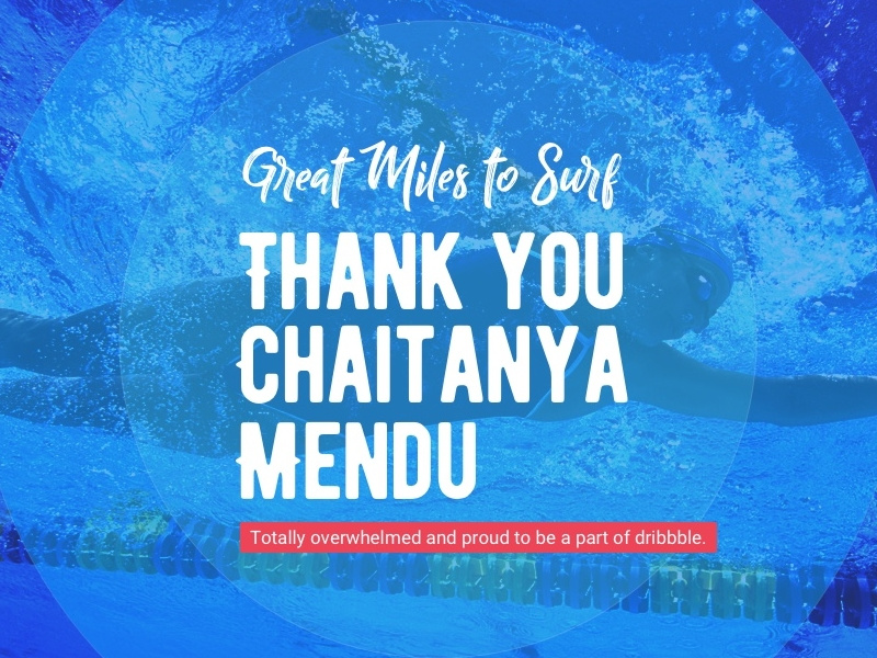 Thank You for the Dribbble Invite by Nithin Prakash Motupalli on Dribbble