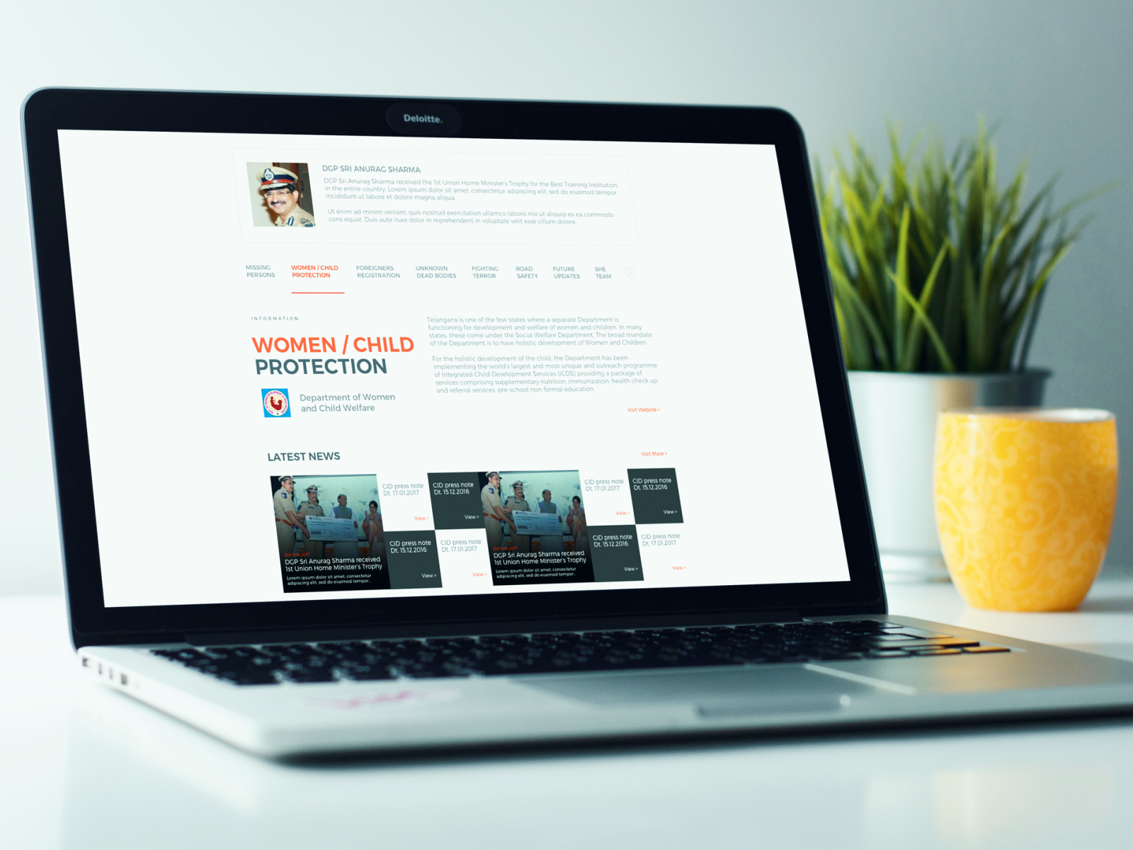 TSPD - Homepage by Nithin Prakash Motupalli on Dribbble