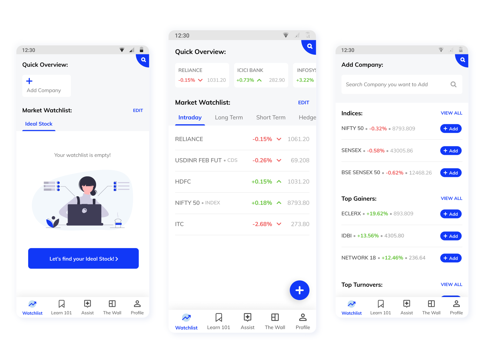 Bullstack - App on Financial Markets by Prasannadeep Das on Dribbble