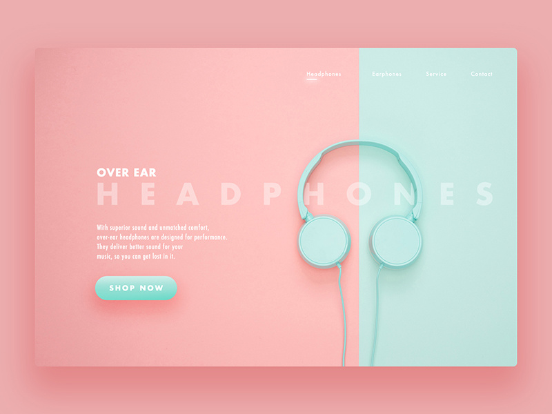 Daily UI: #003 Landing Page by Vartika Mishra on Dribbble