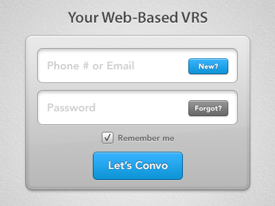 Clean Web Sign-in Panel UI by Adam Betts on Dribbble