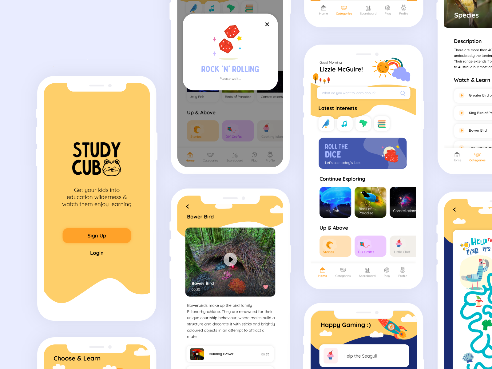 Pocket Learning App for Kids by DivyaDarshini on Dribbble