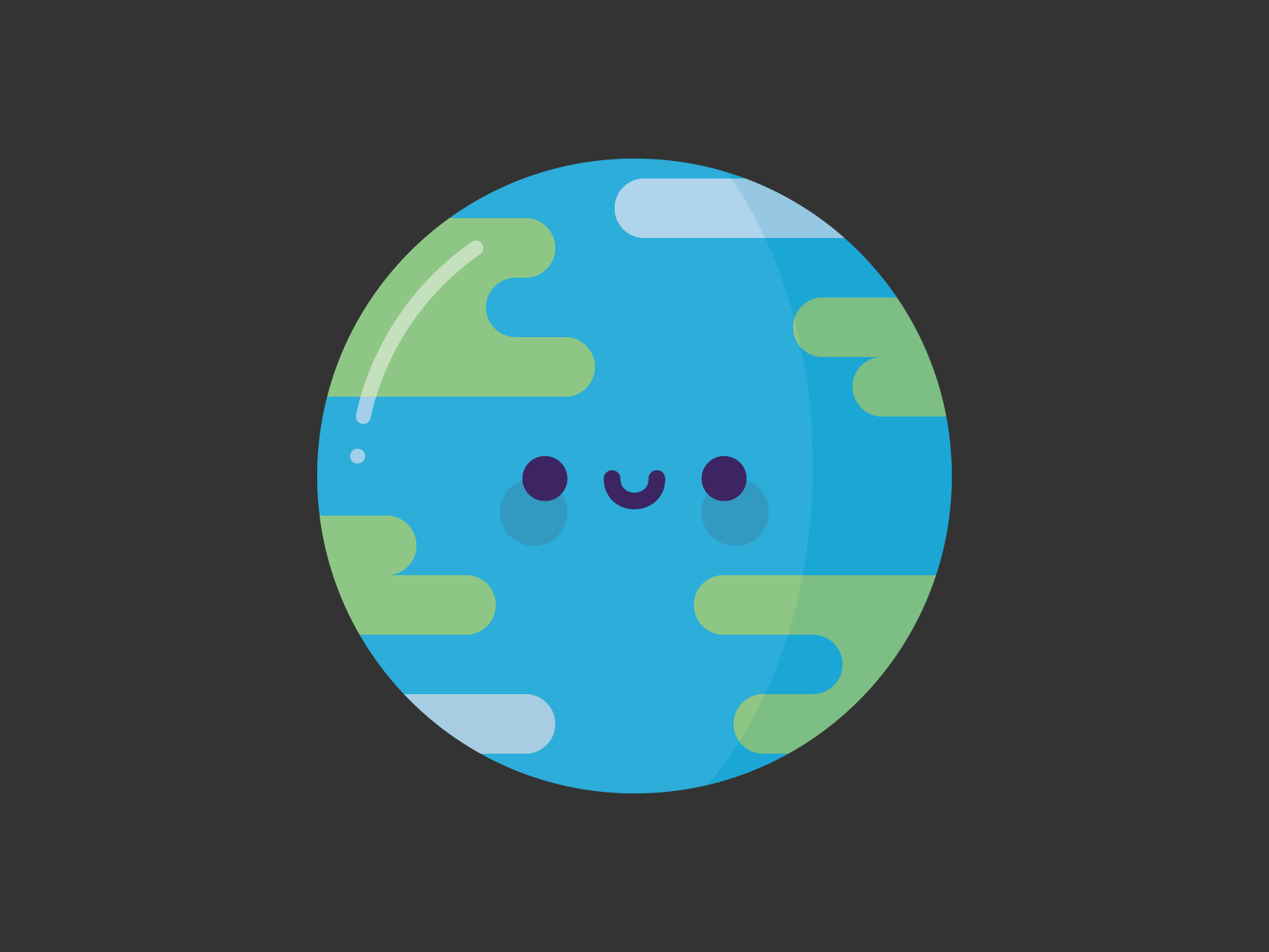 Cute Earth by Kassy on Dribbble