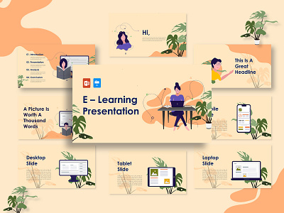 E-Learning Google Slides & PowerPoint Template Animation by Slidebazaar ...