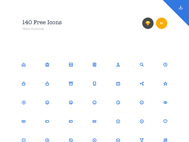 140 Free 16px Icon Set by Uğur Yıldız on Dribbble