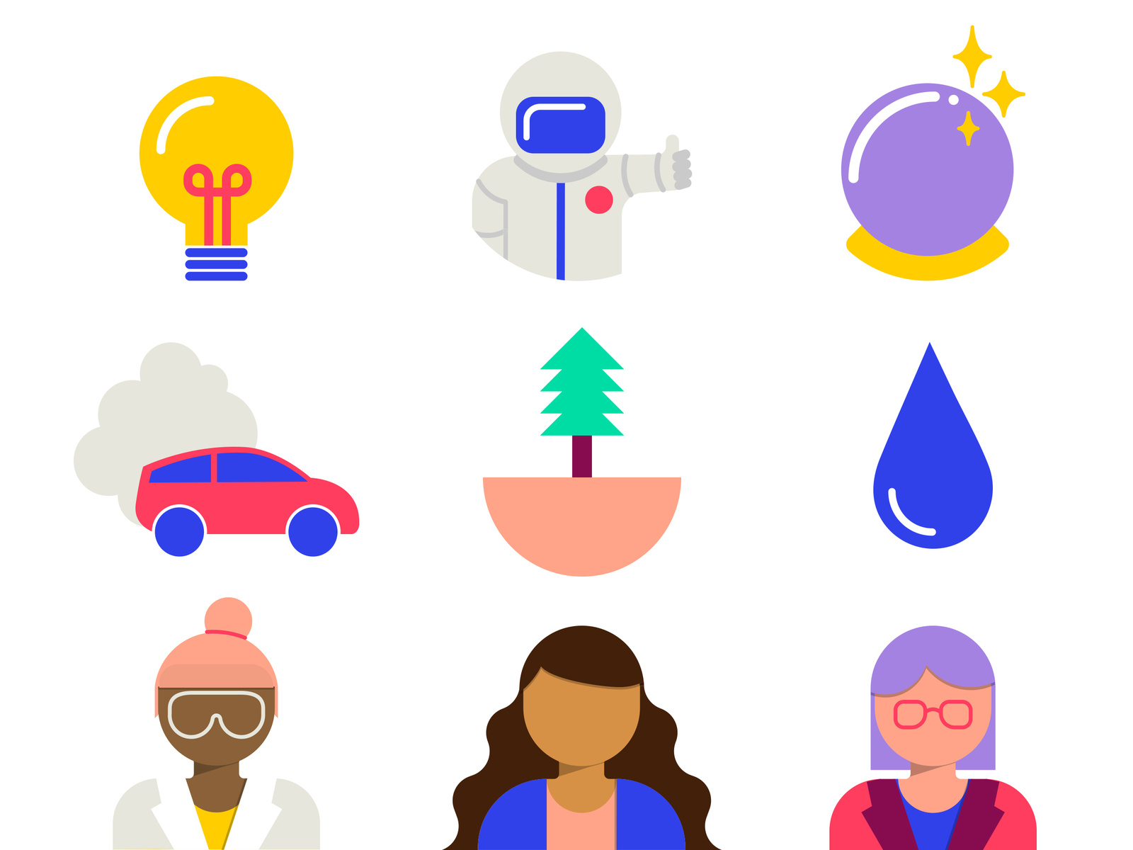 Impossible Web Icons by Myra Pervez on Dribbble