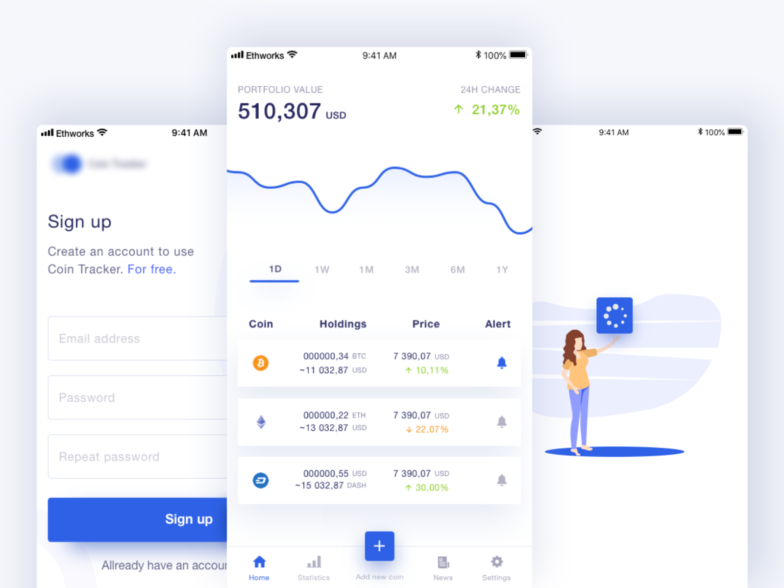 Coin Tracker💰💸 by Natalia Gotówko for Archblock Poland on Dribbble