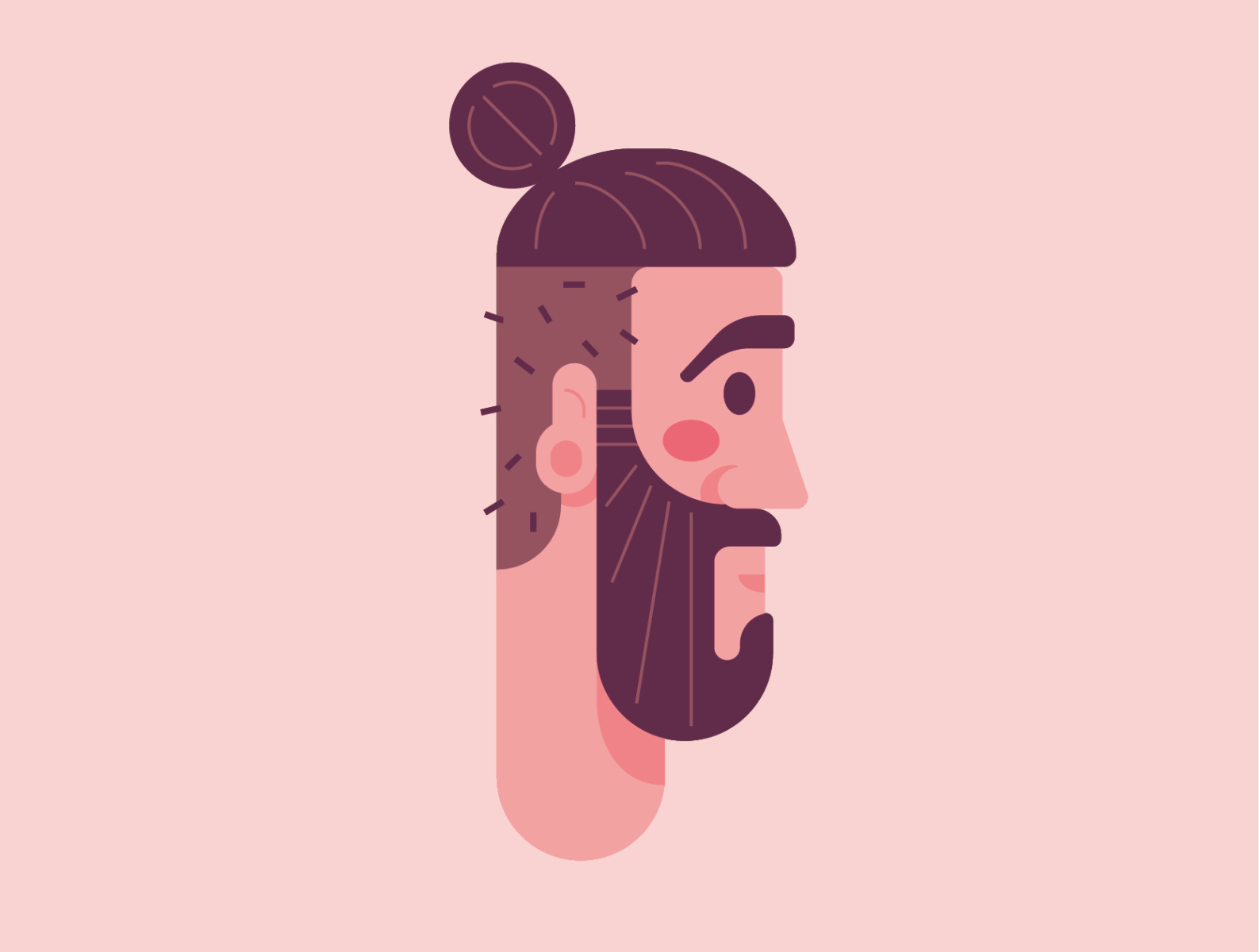 The Man Bun by Molly Page on Dribbble