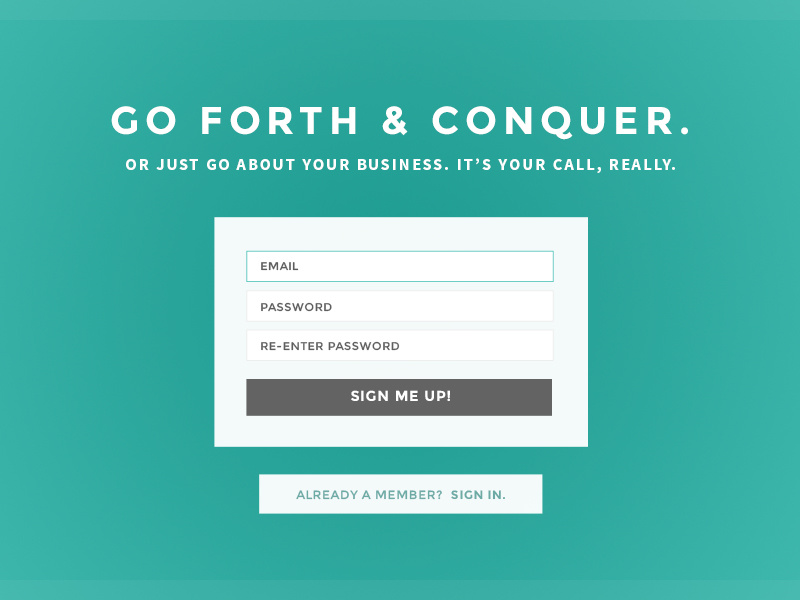 Day 01 of the 100 Day UI Challenge by Bri on Dribbble