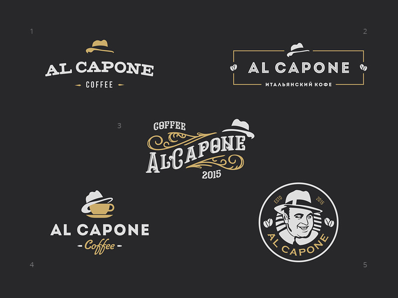 Al Capone Logo. Coffee shop by Nick Reev on Dribbble