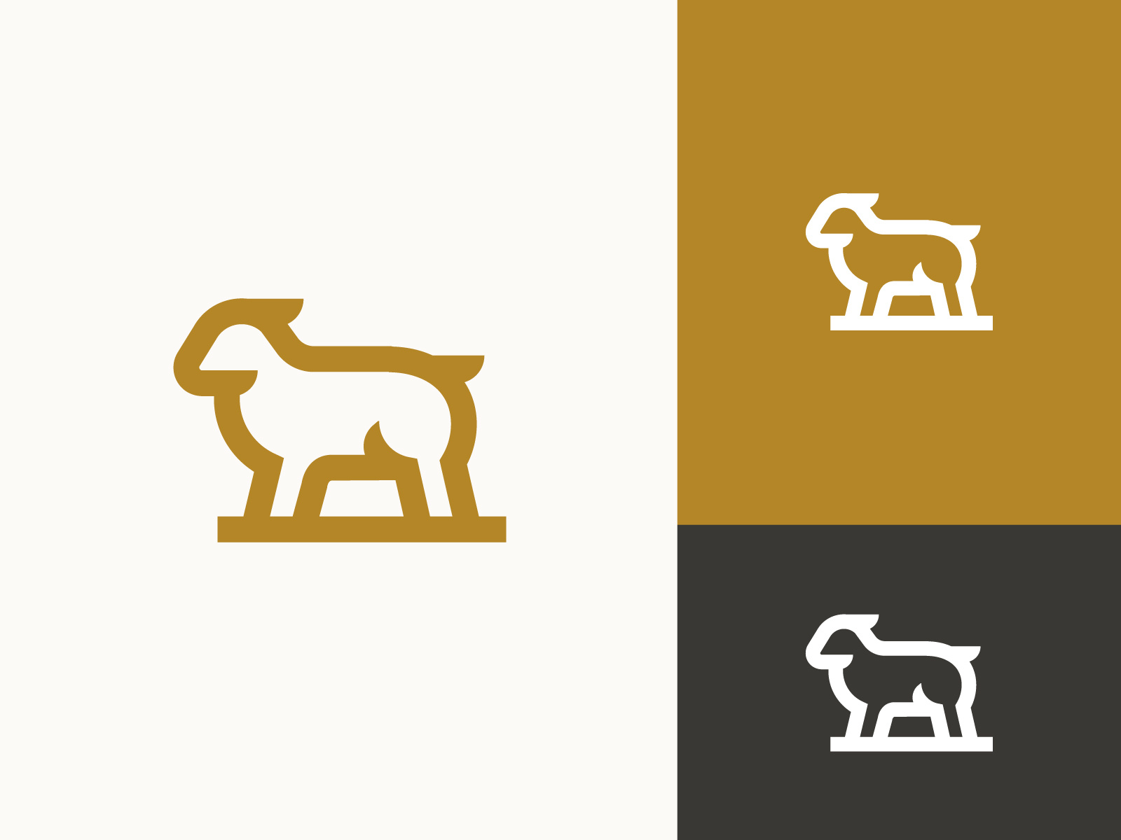 Lamb logo (SOLD) by Tanmay | Logo Designer & Icon Designer on Dribbble