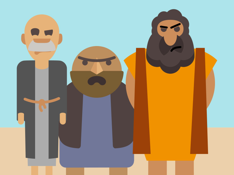 Illustration | Angry Pharisees! by Mike Meulstee on Dribbble