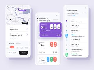 Public Transport Ticket App by Kate Pavlenko on Dribbble