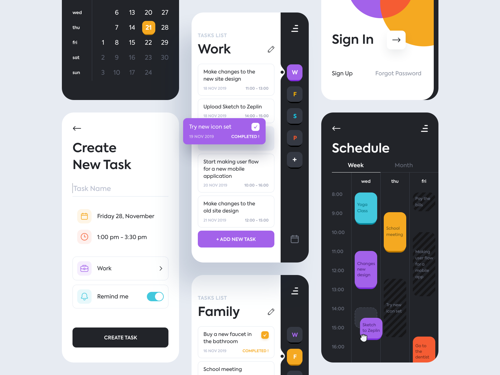 Dribbble To do list mobile application png By Kate Pavlenko