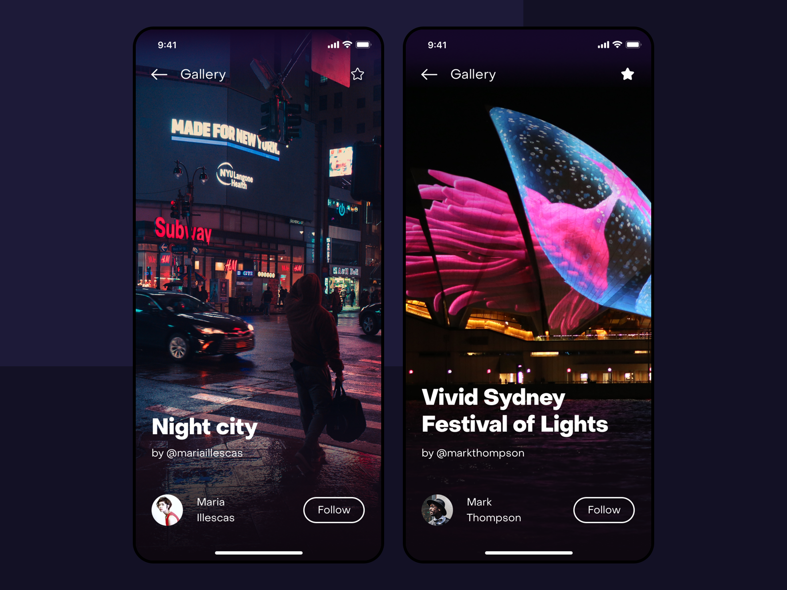 Light, Music & Ideas by Olga Bolgar on Dribbble