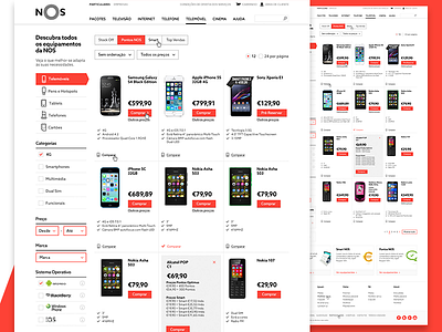 NOS Mobile Store by José Esteves on Dribbble