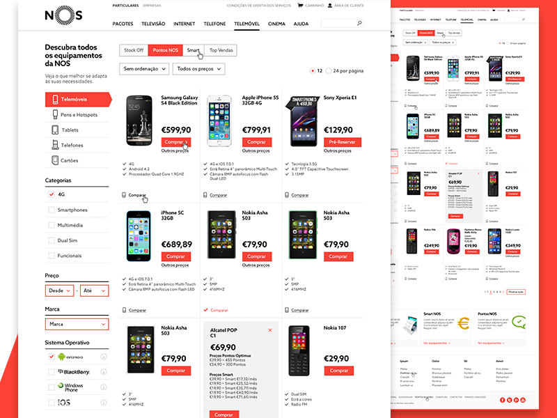 NOS Mobile Store by José Esteves on Dribbble