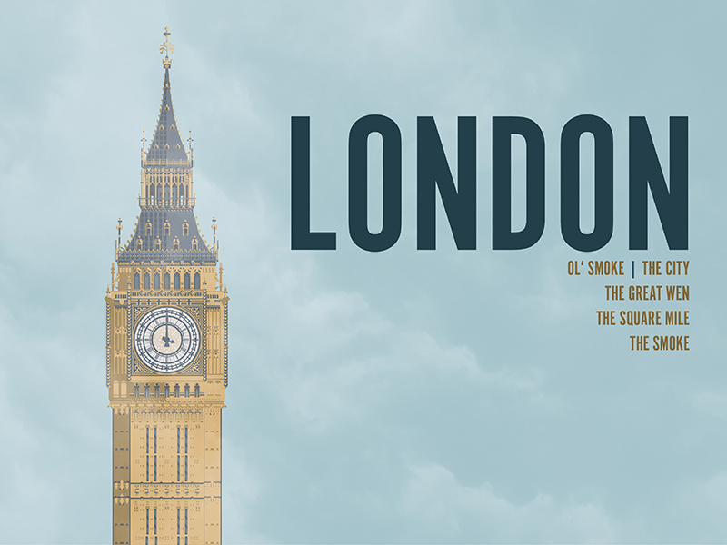 London Monument Poster by Matt Jones – Jones Studio on Dribbble