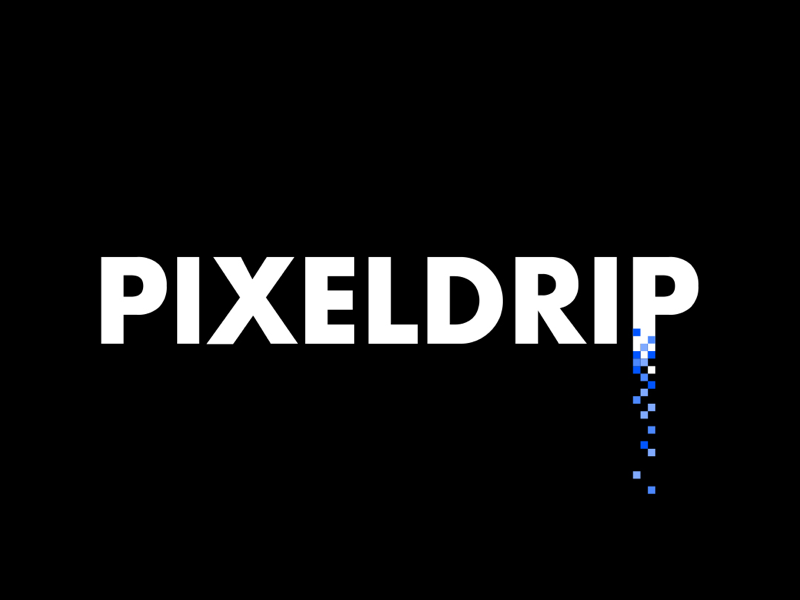 Pixel drip logo by Matt Jones – Jones Studio on Dribbble