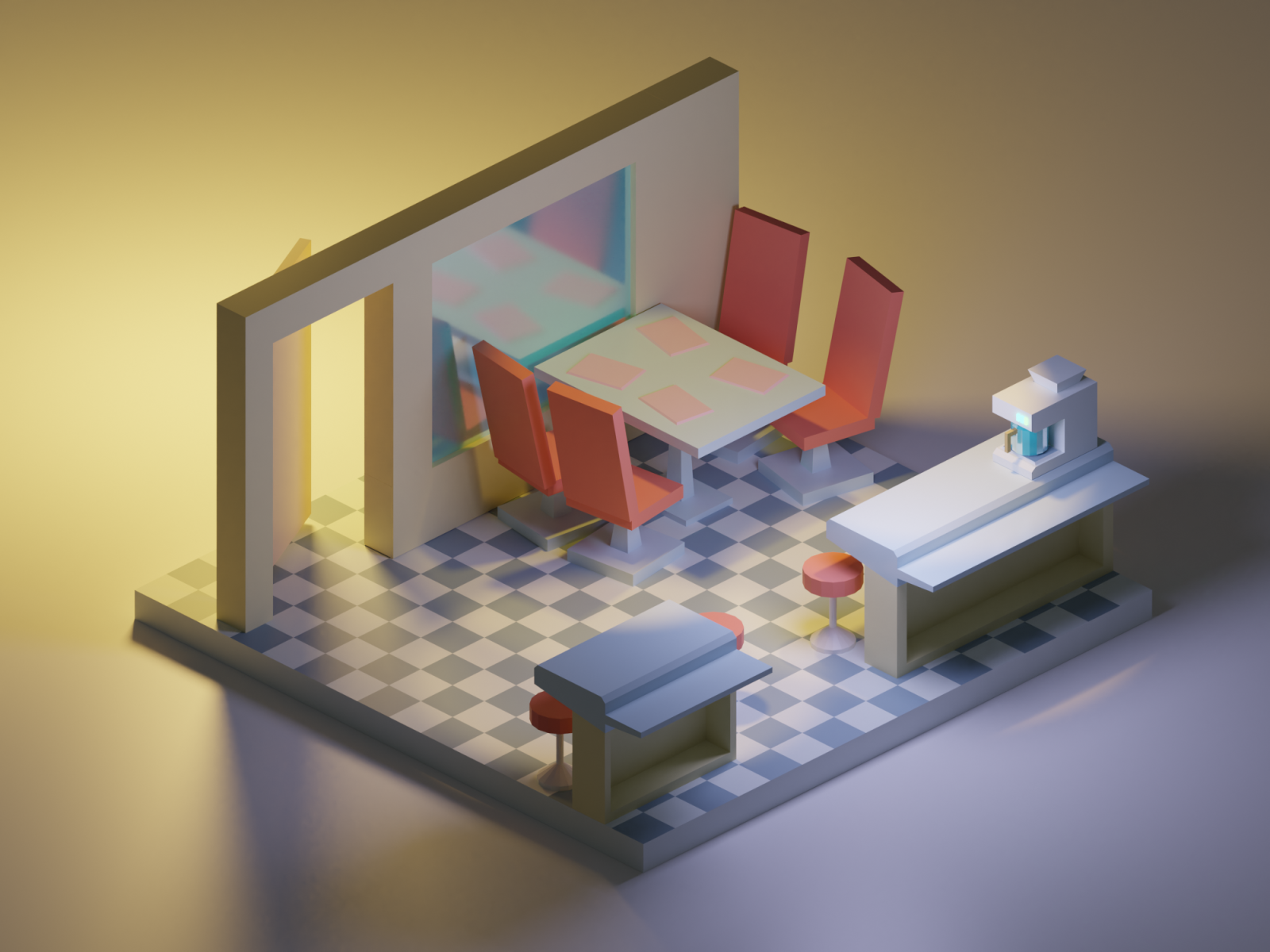 Evening Cafe by Reijo on Dribbble