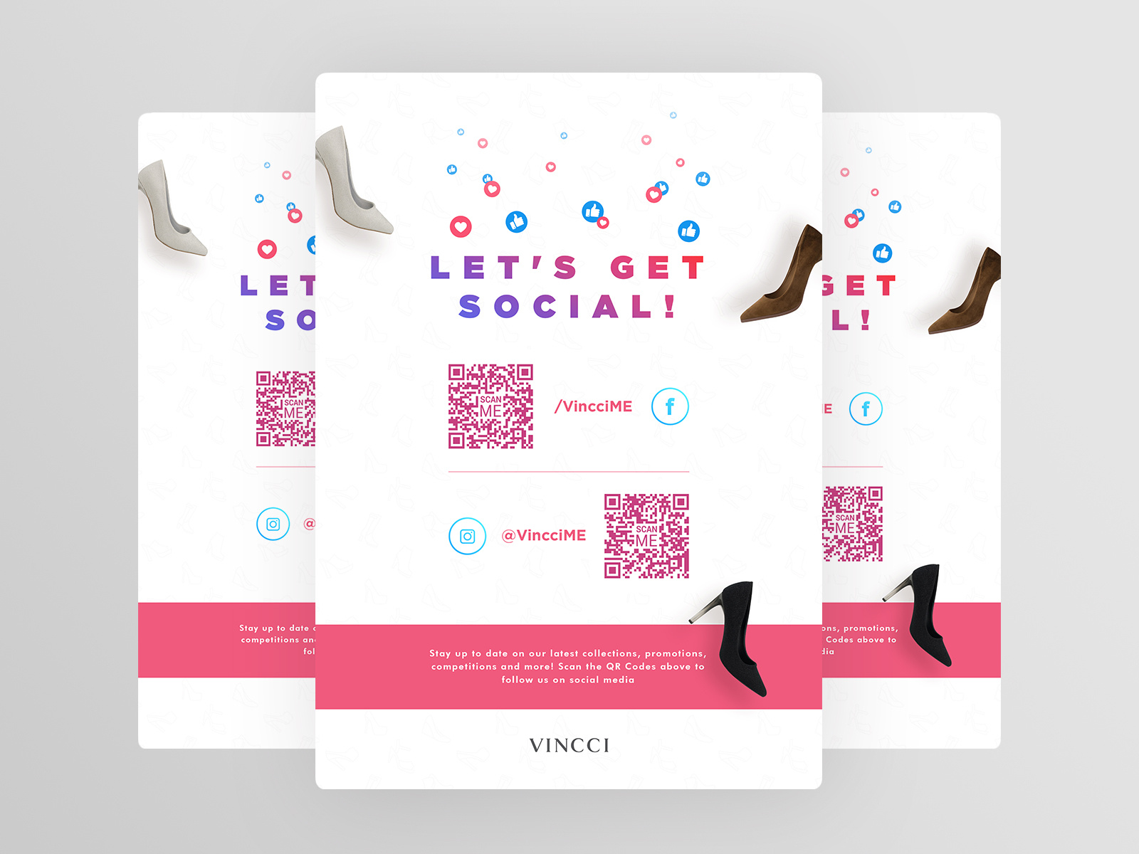 Social media table tent design by Boban mk on Dribbble