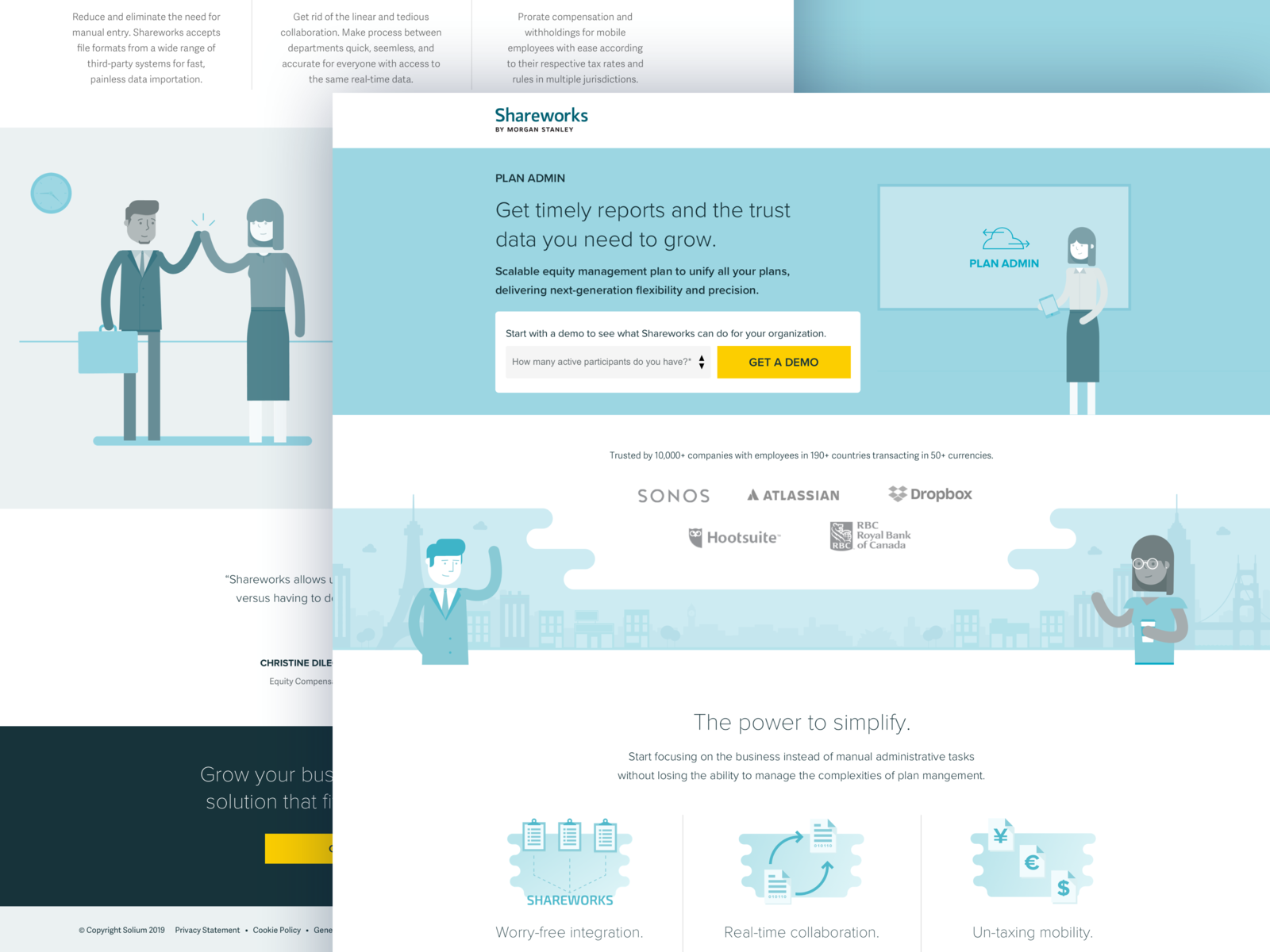 Get A Demo Landing Page by Grace Pan for Directive on Dribbble