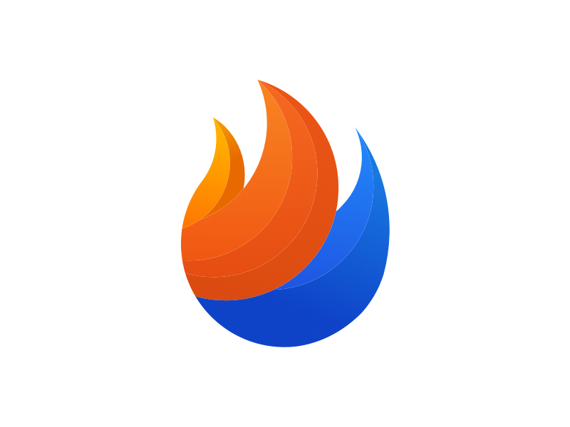 fire logo by DongJun on Dribbble