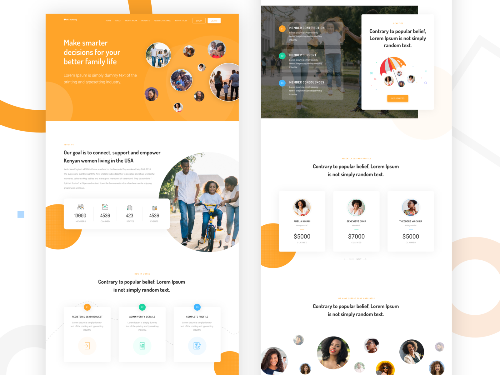 Funding Landing Page by Arvind Patel on Dribbble