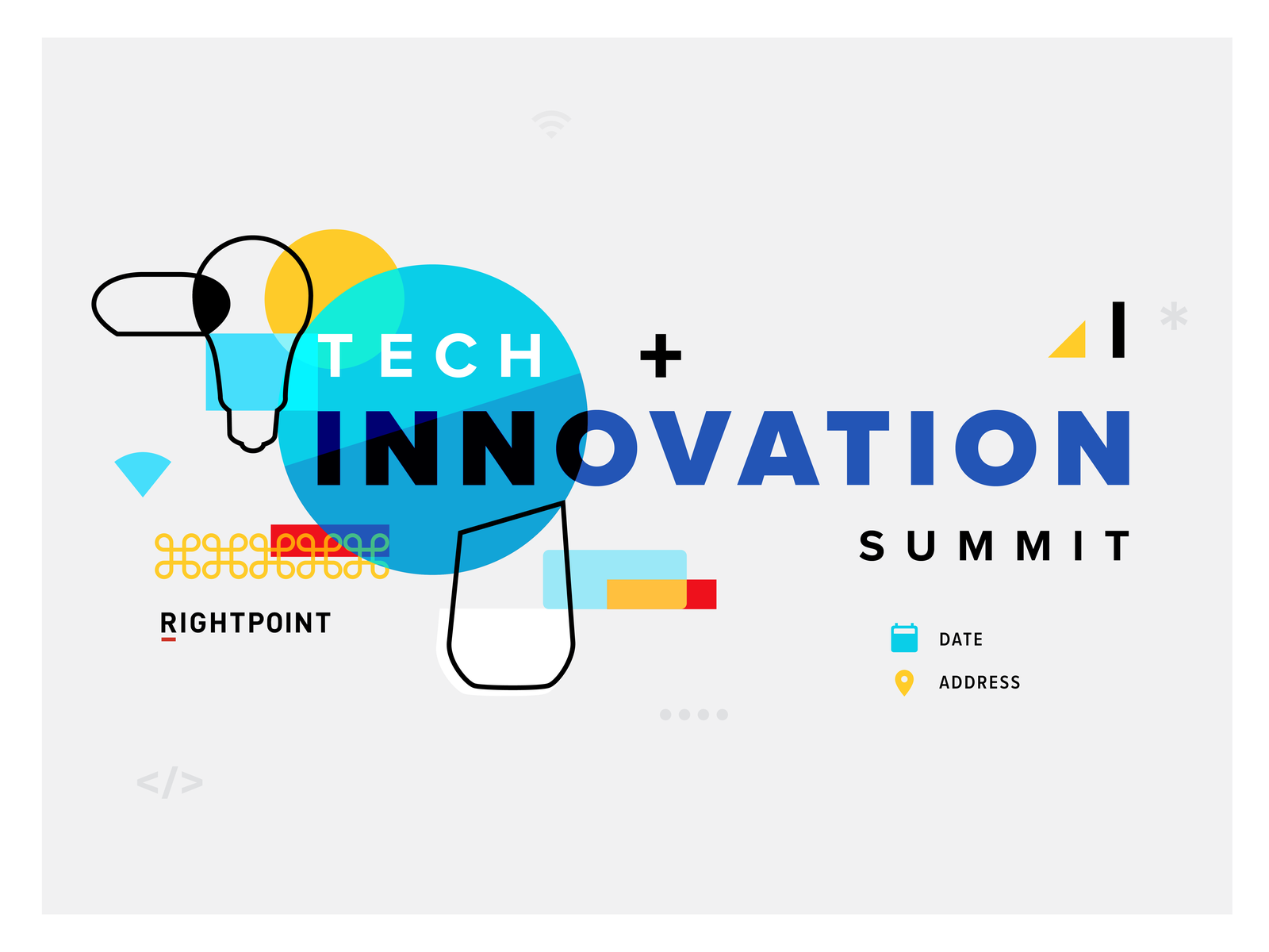 Tech Summit by Lillian Krieger for Rightpoint on Dribbble