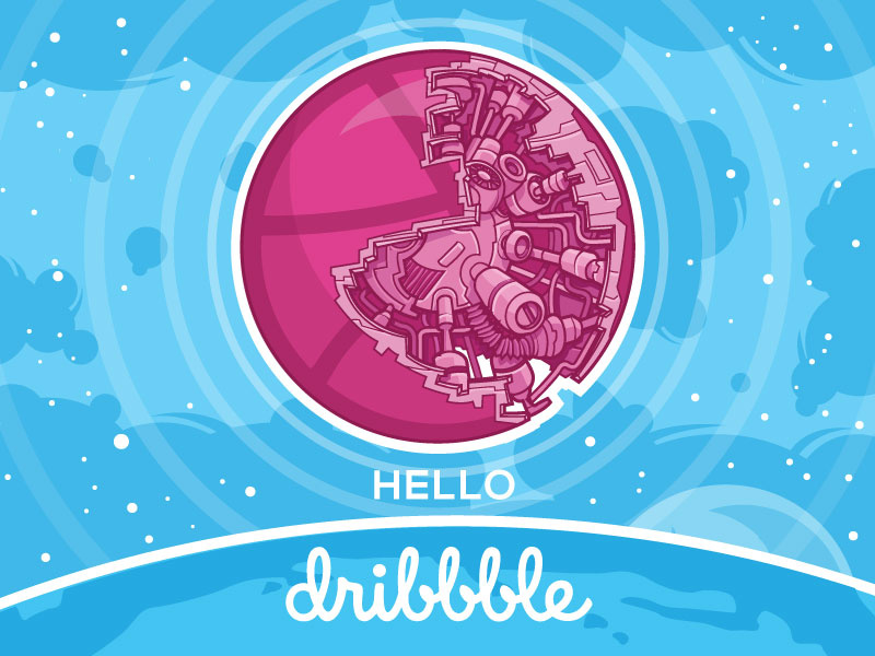 Hello Dribbble by Scott Serkland on Dribbble