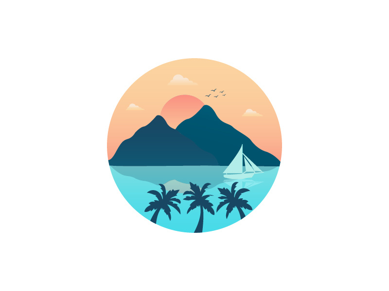 Scenery Illustration by Hasanuzzaman on Dribbble