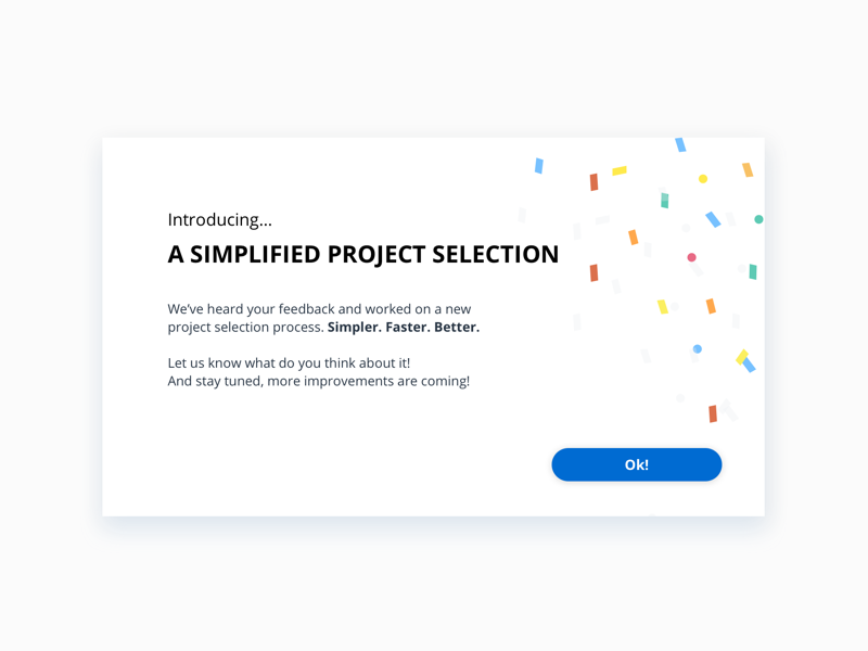 Introducing a new project selection process by Mingyu Zhang on Dribbble