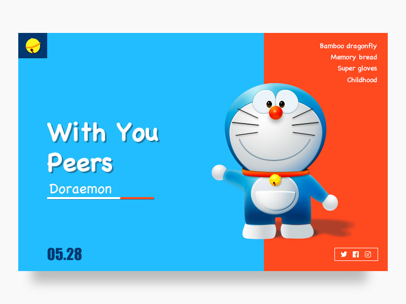 Hello Doraemon by Peppa_Wang on Dribbble