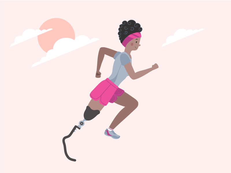 Prosthetic Runner - Woman by Maycon Prasniewski on Dribbble