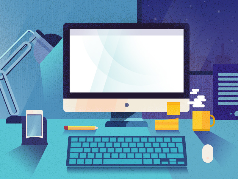 desk by Samker on Dribbble