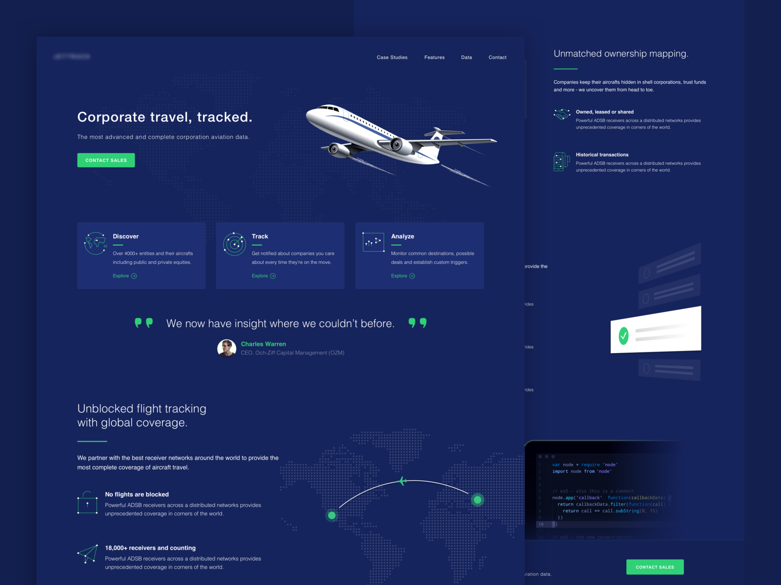 Flight Tracking App Landing Page By Thiago Carvalho On Dribbble flight-tracking-app-landing-page-by-thiago-carvalho-on-dribbble