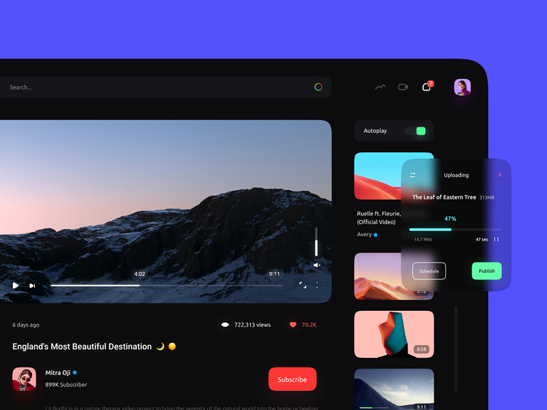 Video Sharing Concept 📹 by Sajjad Mohammadi Nia on Dribbble