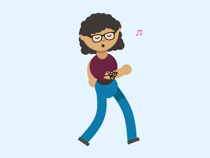 Bounce in my step by Ashley Carter on Dribbble