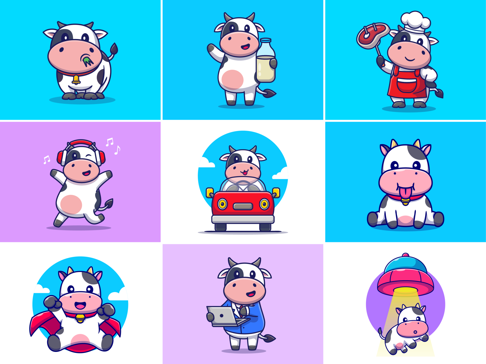 Cow🐮🐄🥛 by catalyst on Dribbble