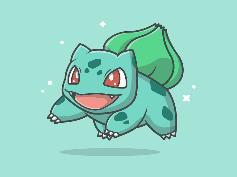 Bulbasaur 😁💚 by catalyst on Dribbble