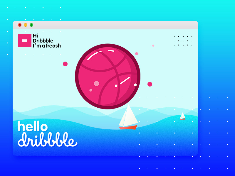 HELLO DRIBBBLE by Marcolee on Dribbble