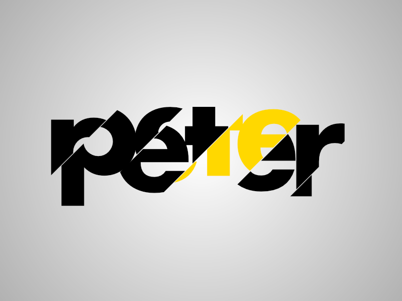 Displaced typography by Peter Waegemans on Dribbble