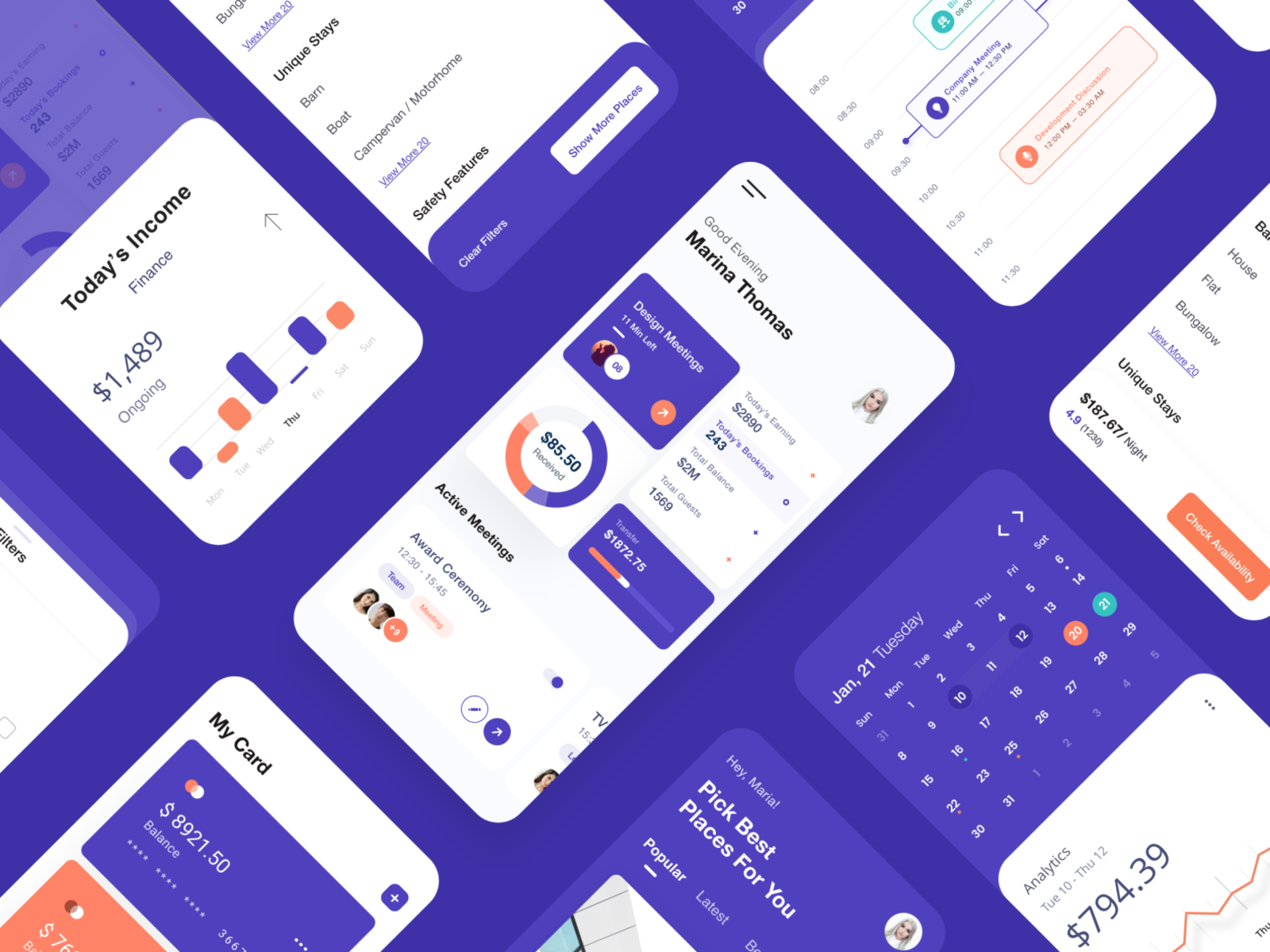 Mobile App Dashboard by Pixians on Dribbble
