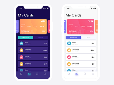 Wallet App Concept Design by Abir Mahmood 💎 on Dribbble