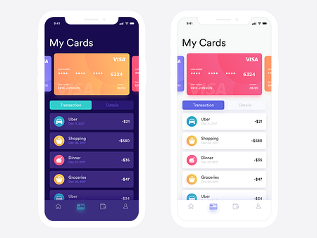 Wallet App Concept Design by Abir Mahmood 💎 on Dribbble
