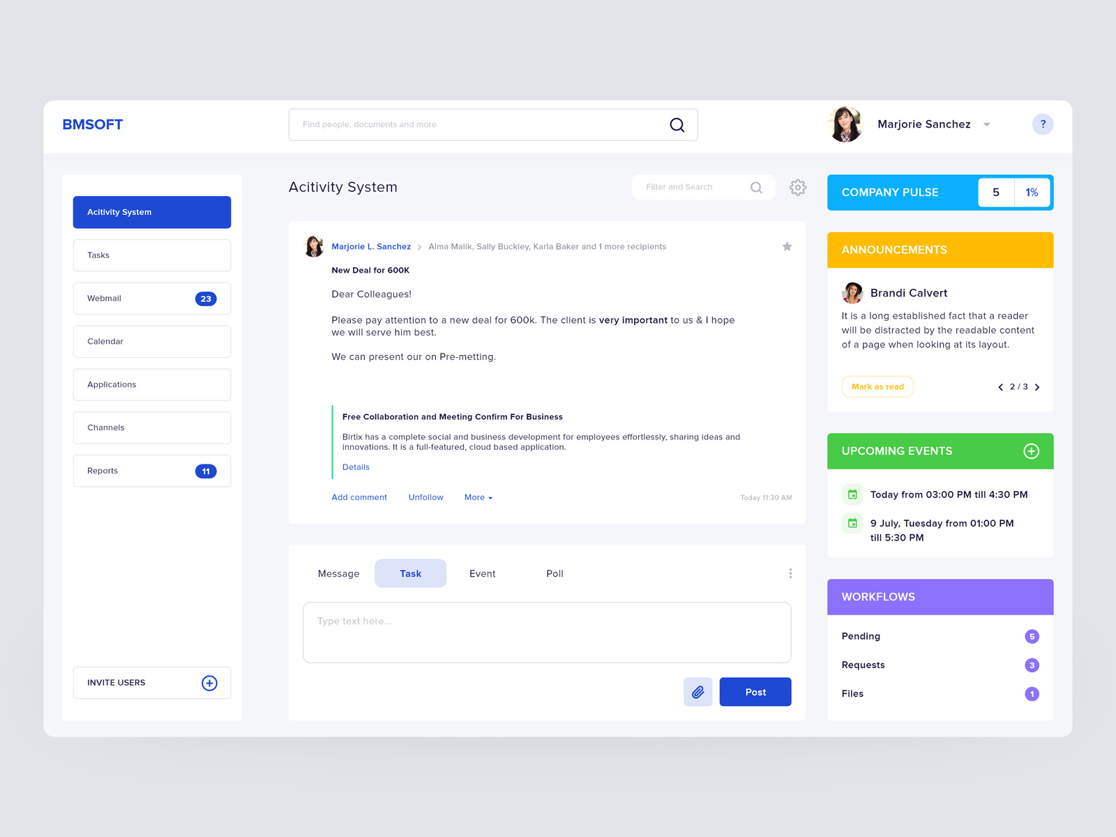 Business Management Dashboard Design by Abir Mahmood 💎 on Dribbble