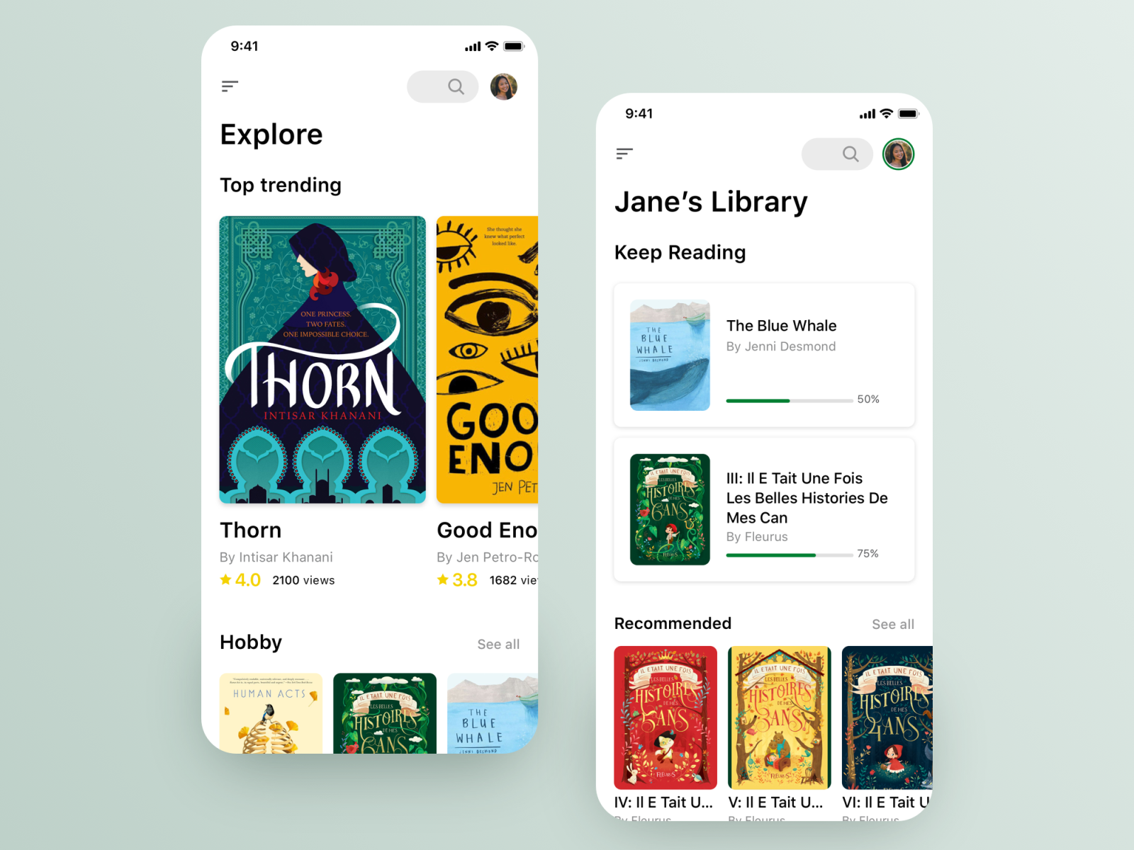 Audio Book App by Thu Bui on Dribbble