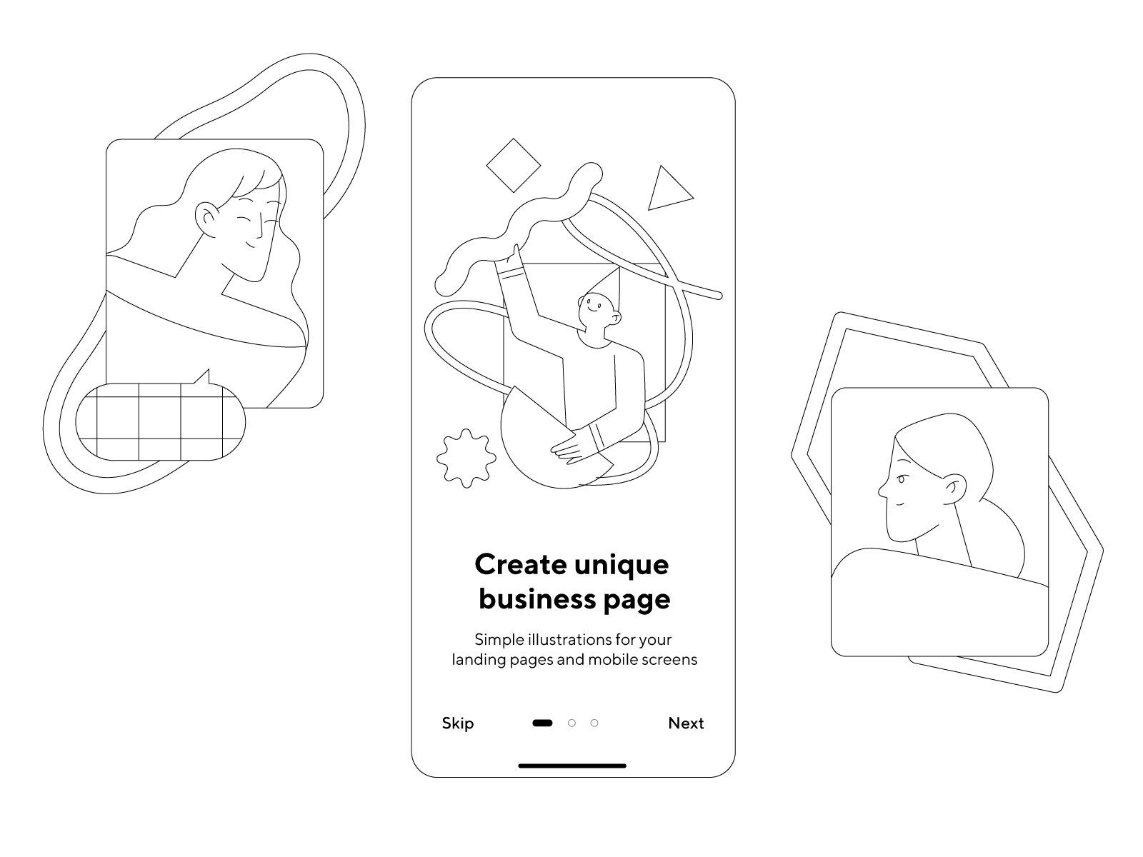 Interface illustration by Khrystyna on Dribbble